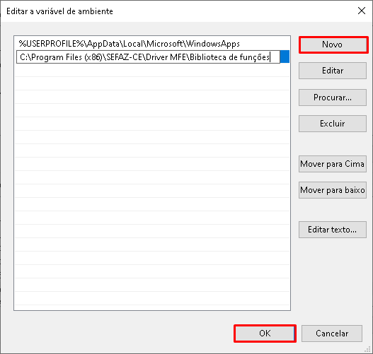 Como configurar variavel de ambiente no windows para emissão de MFe ...